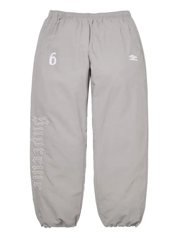 Supreme X Umbro Rhinestone Track Pant - Grey