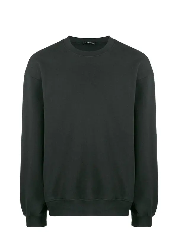 Balenciaga Tonal Logo Sweatshirt - Black