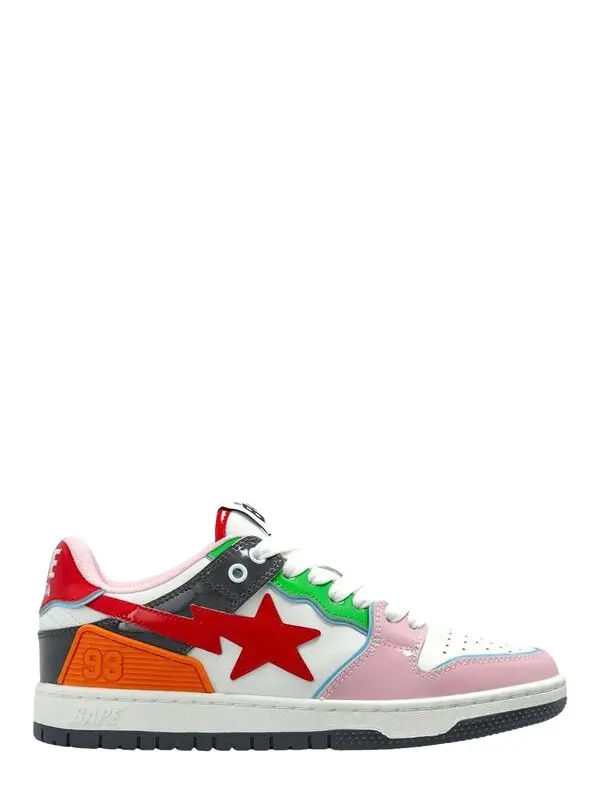 A BATHING APE Sk8 Sta Sneakers - Red