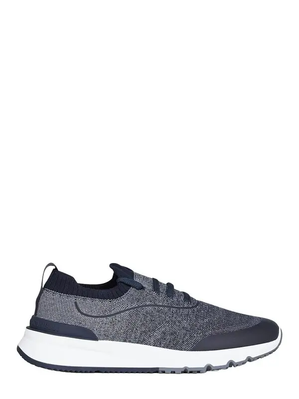 Brunello Cucinelli Techno Cotton Knit Runners - Multicolor