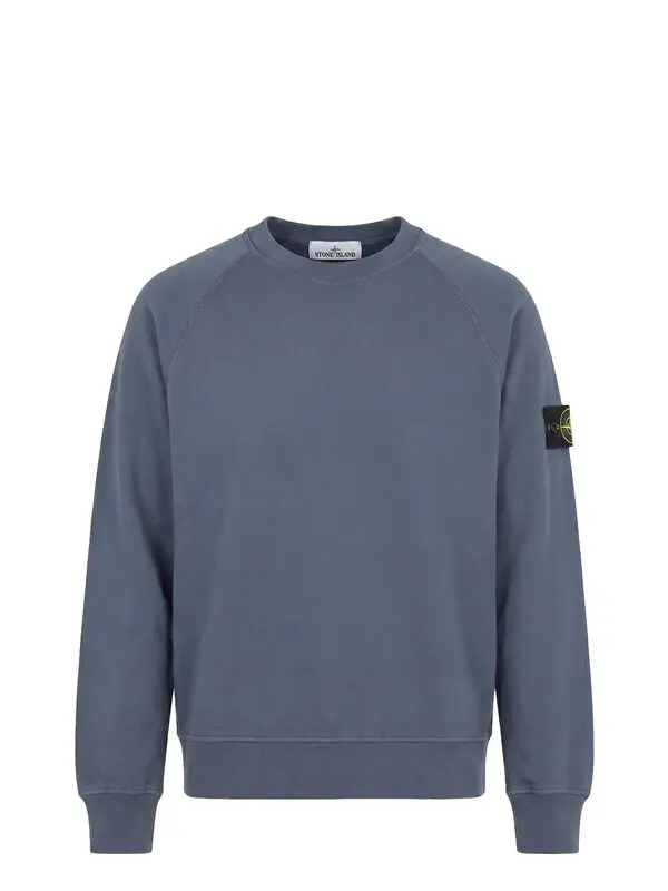 Stone Island Organic Cotton Fleece Sweatshirt - Multicolor