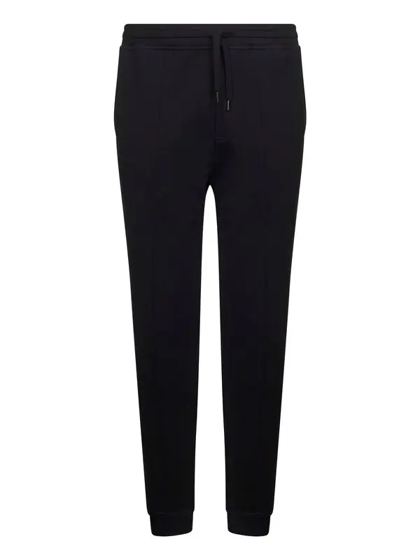 Brunello Cucinelli Black Double Fleece Jogger Trousers - Multicolor