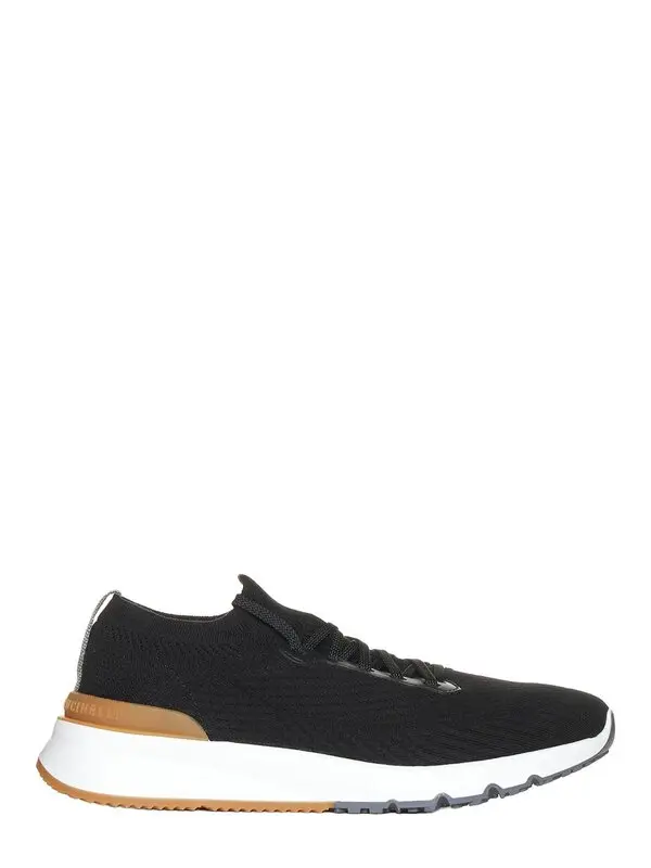 Brunello Cucinelli Lace-up Sneakers With Chunky Sole - Multicolor
