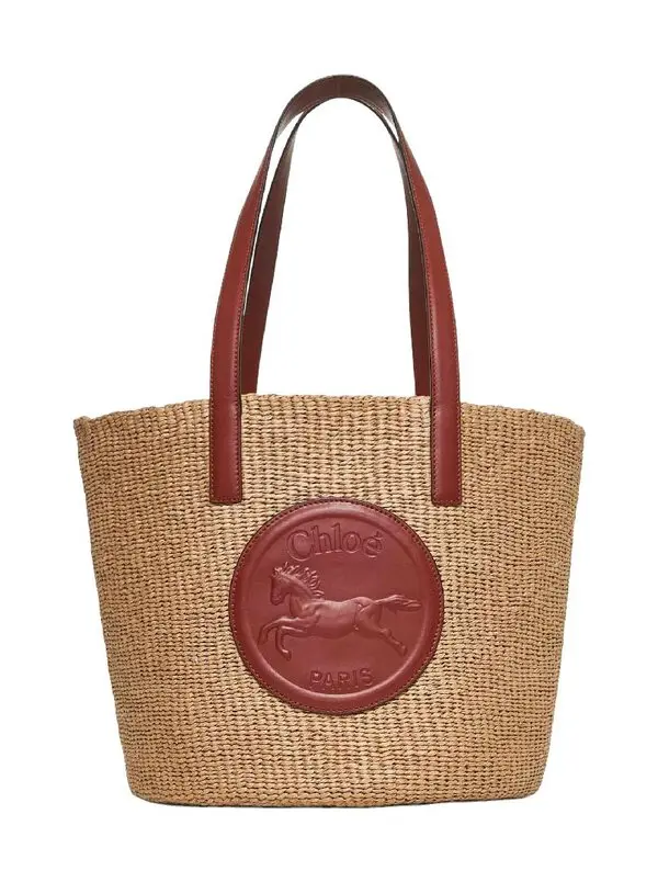 Chloé Large Horse Medal Basket Bag - Multicolor