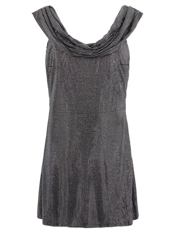 Giuseppe Di Morabito Embellished Sleeveless Mini Dress - Grey