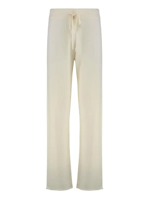 Sablyn 100% Cashmere Drawstring Trousers - Panna