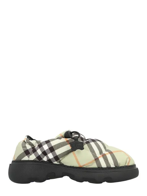 Burberry Vintage Check Quilted Slides - Beige
