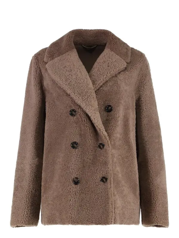 Max Mara Futura Shearling Coat - Camel