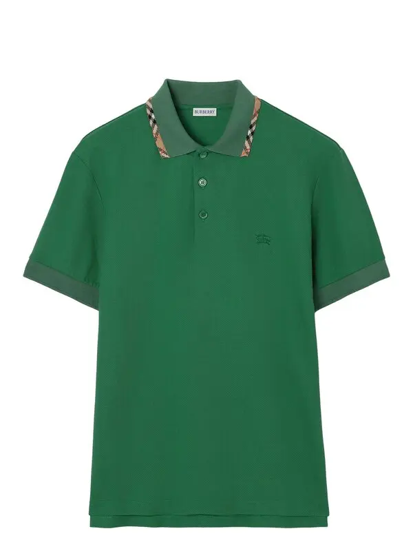 Burberry Equestrian Knight Embroidered Pocket T-shirt In Size - Verde