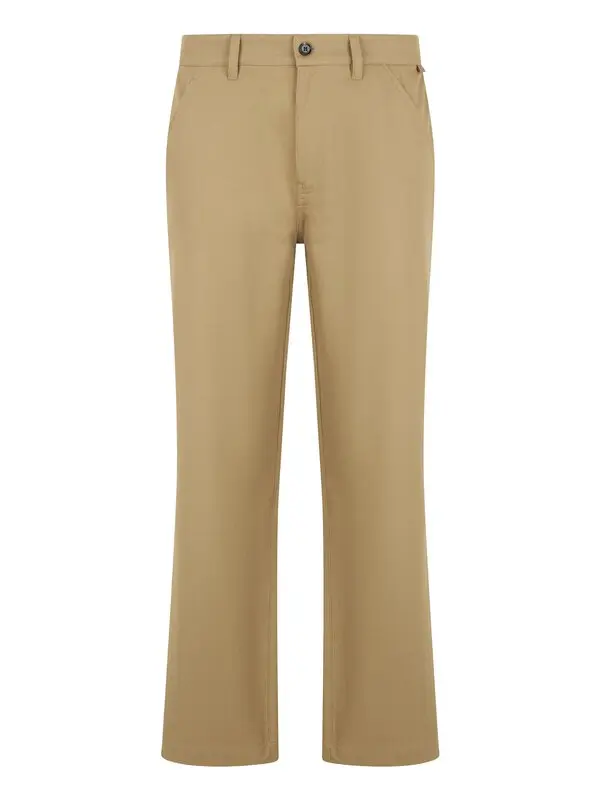 Burberry Tailored Cotton Trousers - Beige