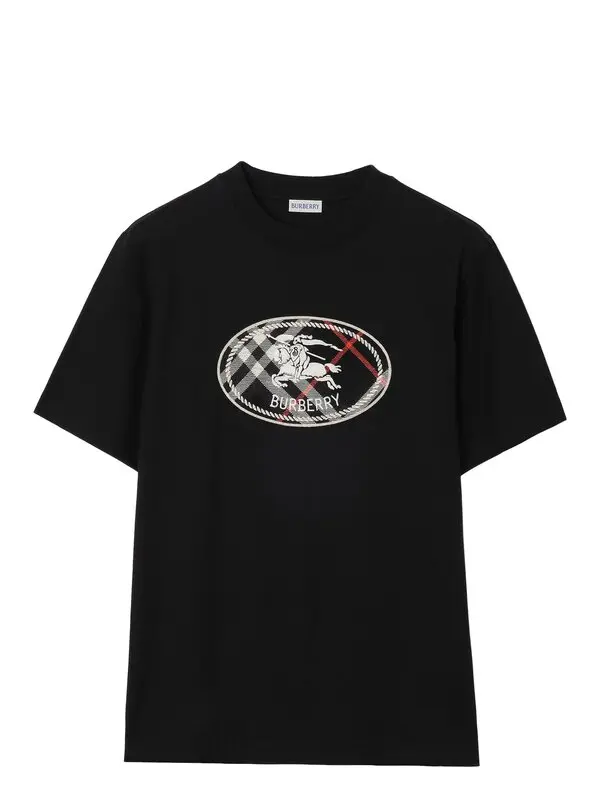 Burberry Rethexed Fit Embroidered T-shirt Size - Nero