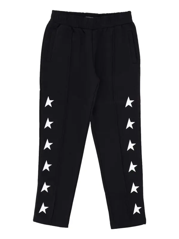 GOLDEN GOOSE Mini Jogging Pants With Multistar Design - Blue