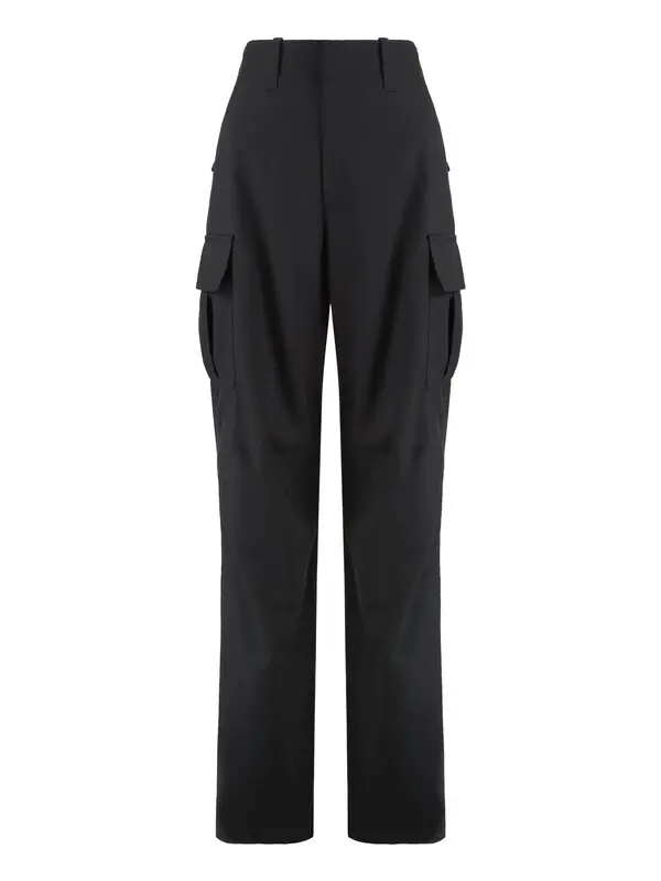 Bottega Veneta Wool Cargo Pants - Black