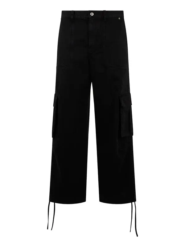 Loewe Cotton-blend Twill Straight-leg Cargo Pants - Black