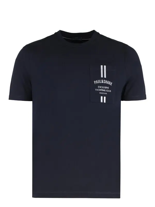 Paul & Shark Essential Crew-neck T-shirt Regular Fit - Blue