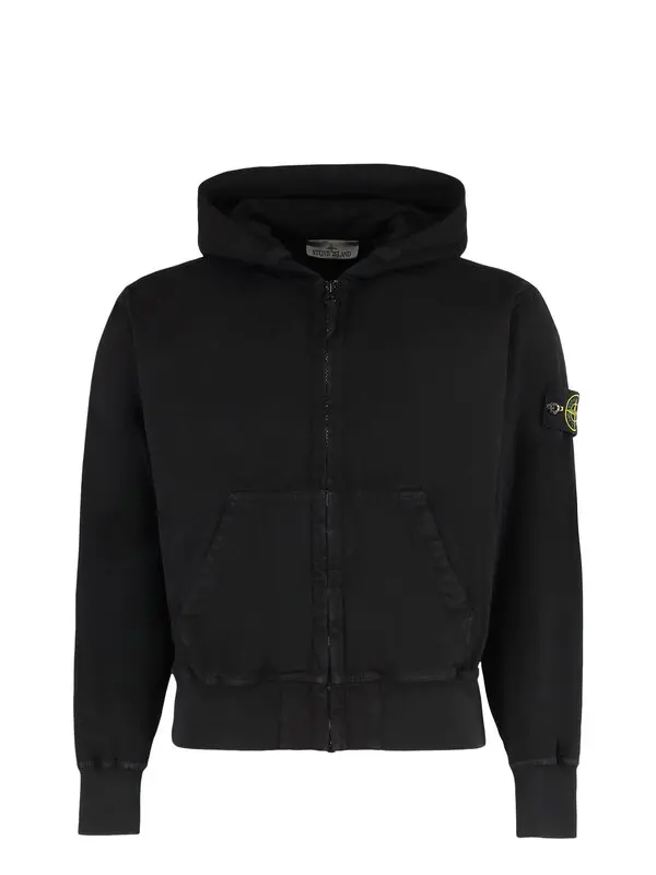Stone Island Hoodie Sweater - Black