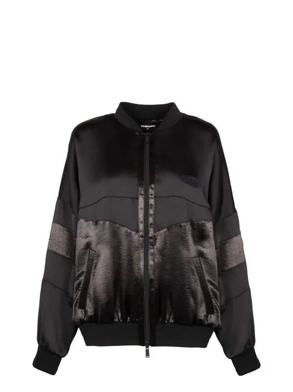 Dsquared2 Techno Fabric Full Zip Jacket - Black