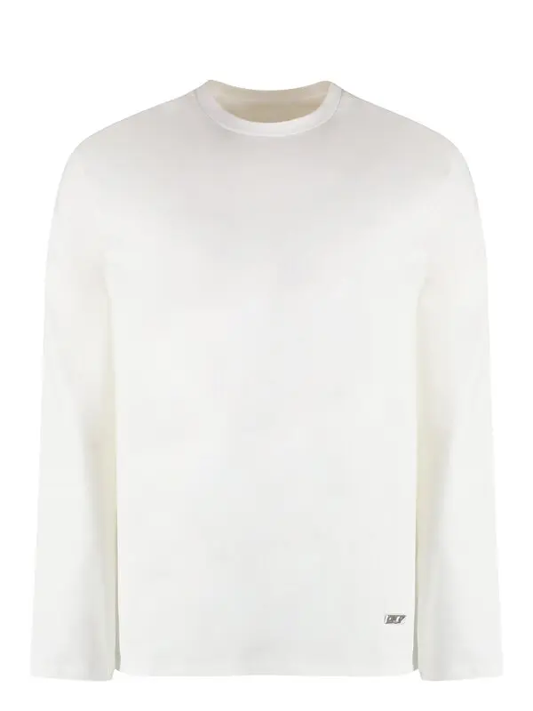 JIL SANDER Long-sleeved Crewneck T-shirt - White