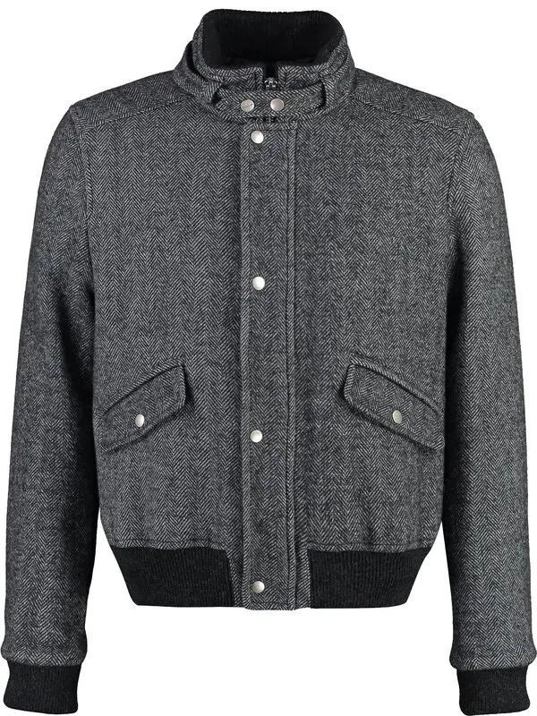MARANT Isabel Peter Wool Bomber Jacket - Grey