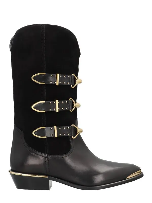 Isabel Marant Étoile Darner Buckle Boots - Black