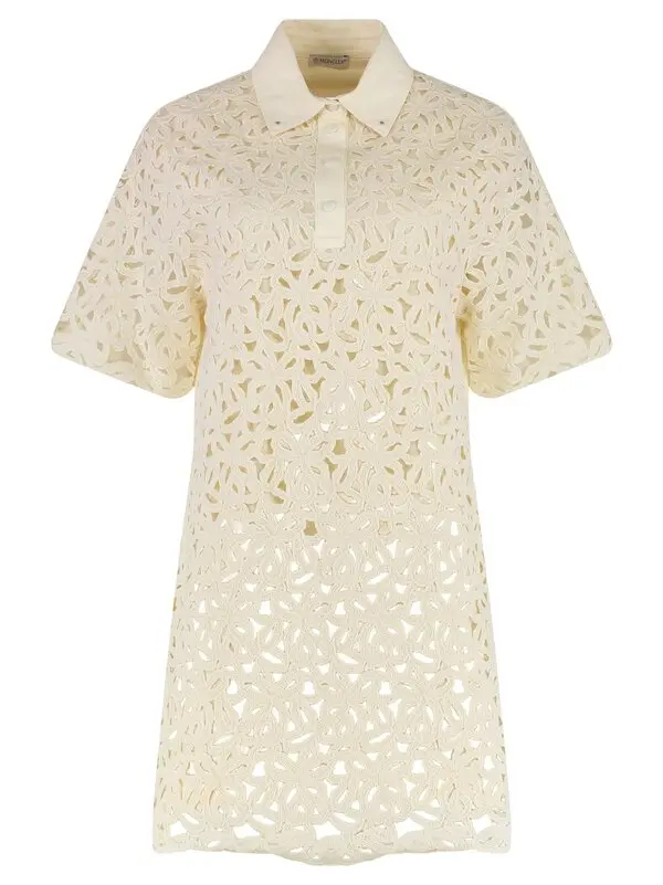 Moncler Panelled Mini Dress - Ivory