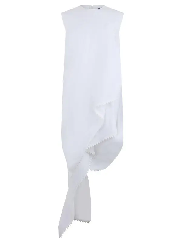 Jacquemus Asymmetrical Maxi Dress - White