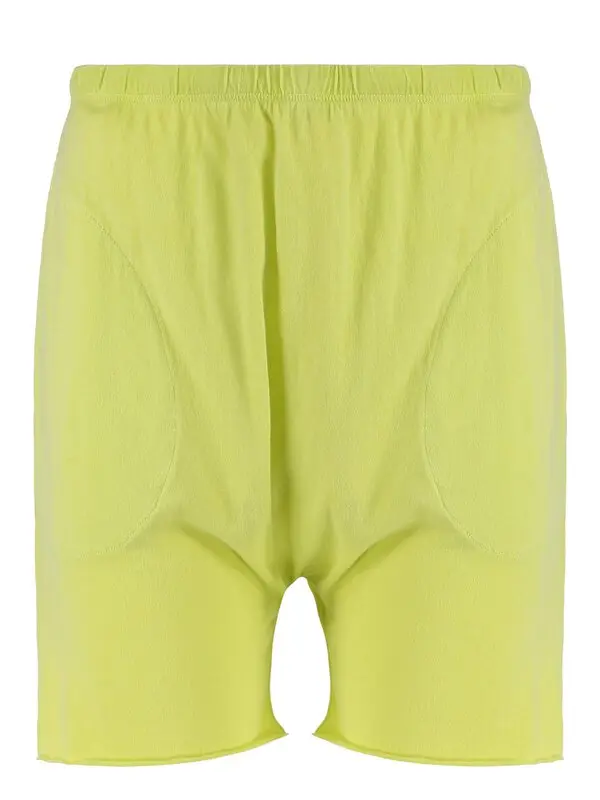 The Great. Drawstring Cotton Shorts - Green