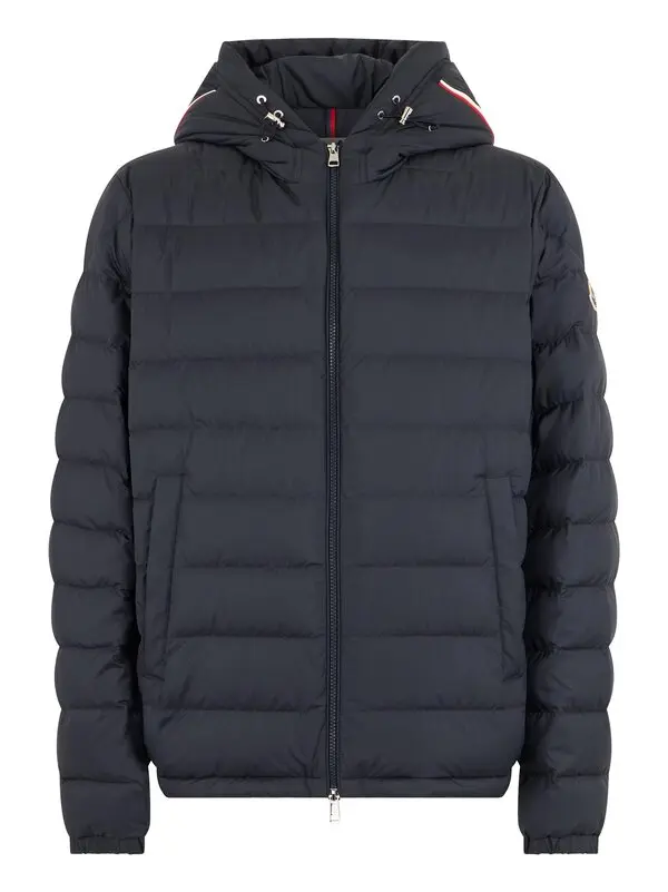Moncler Mini Padded Down Jacket With Hood - Blue