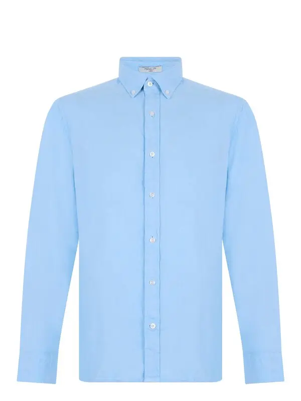 Gant Long Sleeve Linen Shirt Spring/summer 2025 - Light Blue