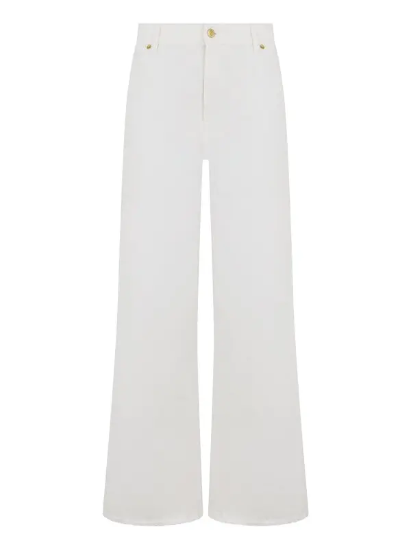 DARKPARK Loose-fitting Cotton Trousers - White