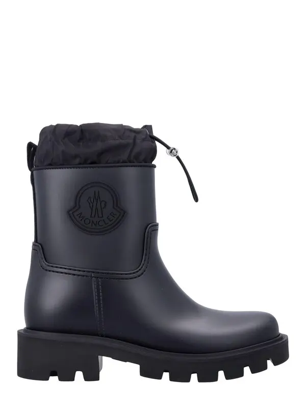 Moncler Knee High Lug Sole Boots - Nero