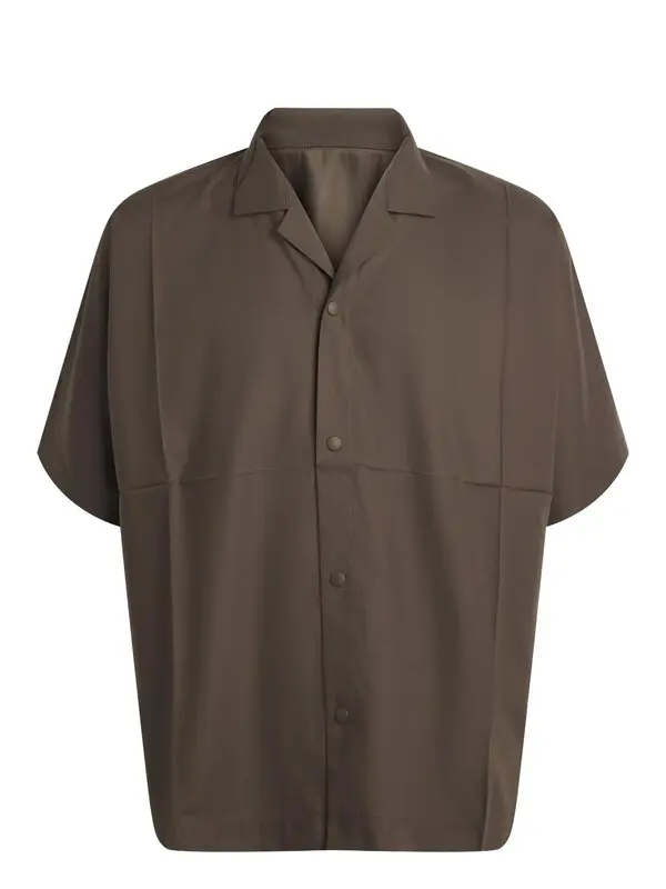 Issey Miyake Short-sleeve Compact Shirt - Brown