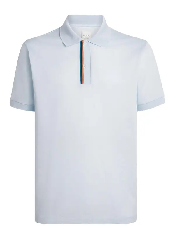 Paul Smith Artist Stripe Polo Shirt - Blue