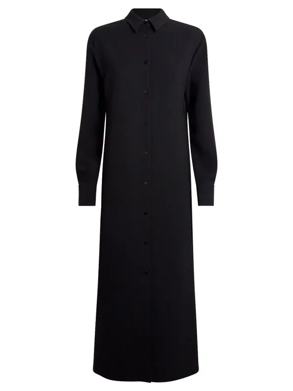 Almada Label Nile Shirt Dress - Black