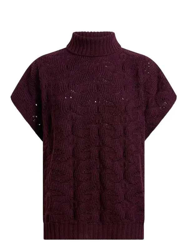 Etro Wool Blend Paisley Knit Sweater - Red