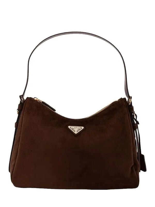 Prada Suede Shoulder Bag - Multicolor