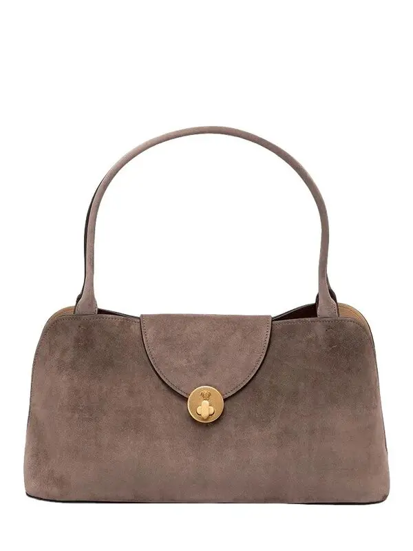 Versace Medium Suede Bag - Multicolor