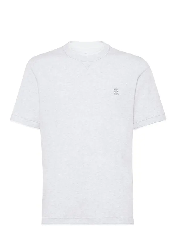 Brunello Cucinelli T-shirt With Faux-layering - Multicolor