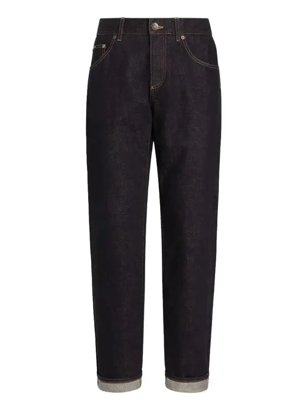 Dolce & Gabbana Dark Wash Cotton Jeans - Multicolor
