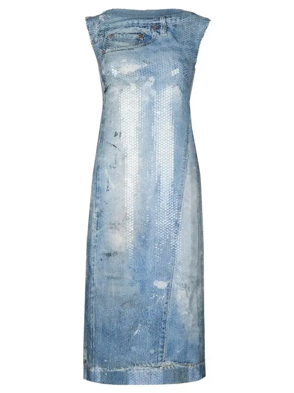 Acne Studios Sleeveless Sequined Dress - Multicolor