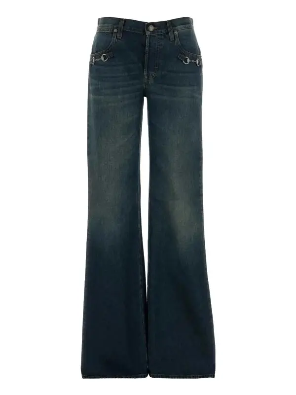 Gucci Low Rise Bootcut Jeans - Multicolor