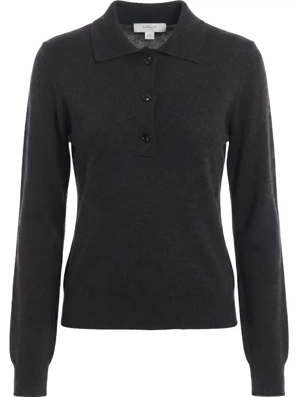 Malo Polo Neck Sweater - Multicolor