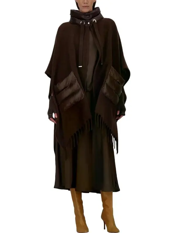 Herno Drawstring Three-quarter Sleeve Blouse - Brown
