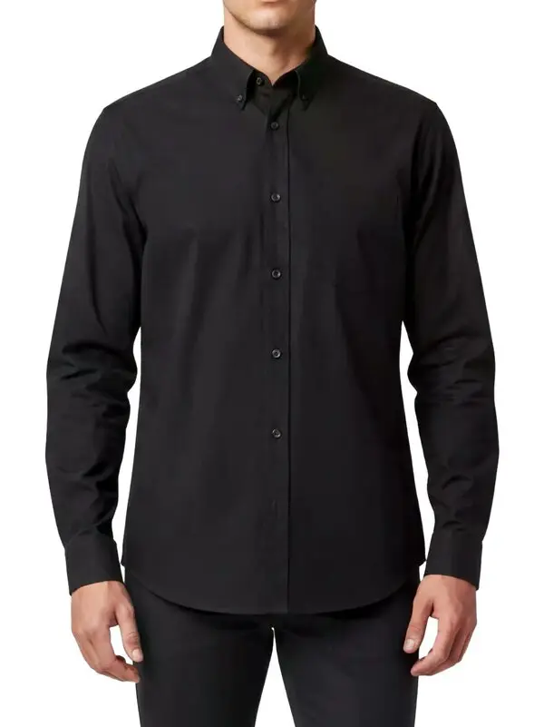 Balenciaga Logo-print Oversized Shirt - Black