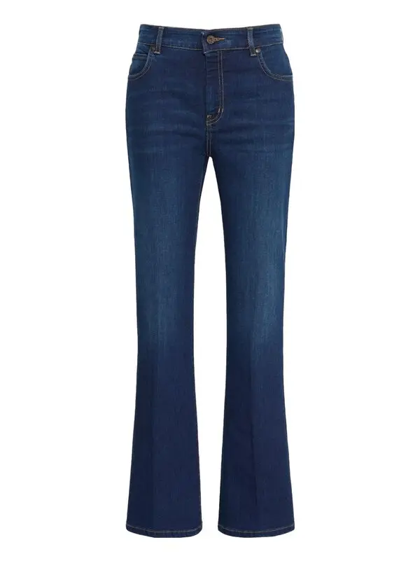Max Mara Slim-fit Super Stretch Denim Jeans - Navy