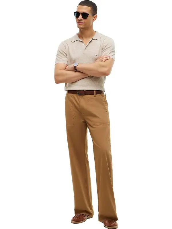 Tommy Hilfiger Stretch Twill Straight Chino Field Pant - Hickory