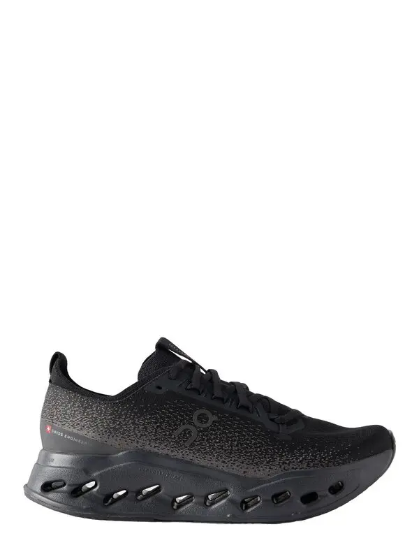 On Cloudsurfer Max Sneakers With Rubber Trim - Black