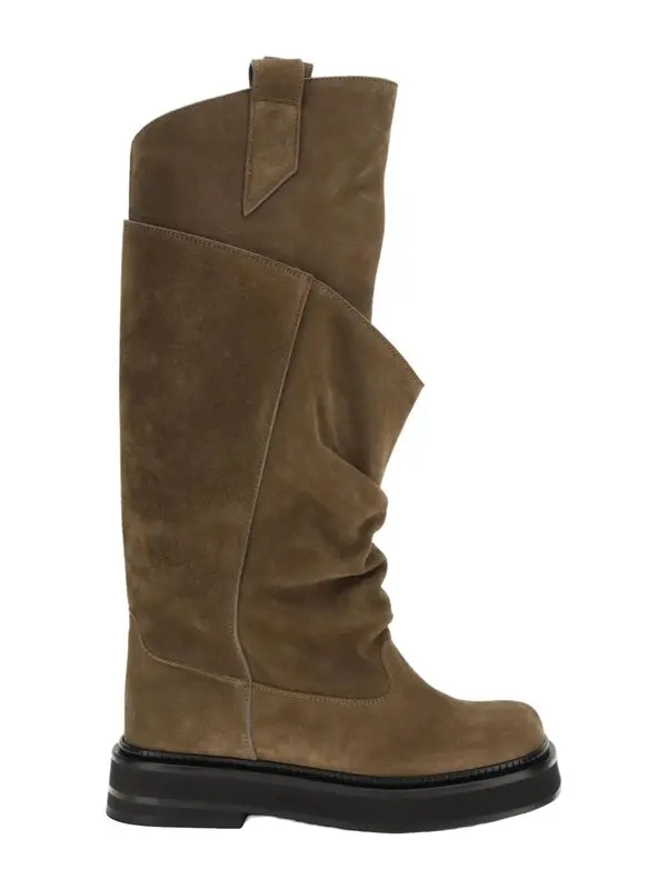 Attico La Passeggiata Suede Boots - Brown