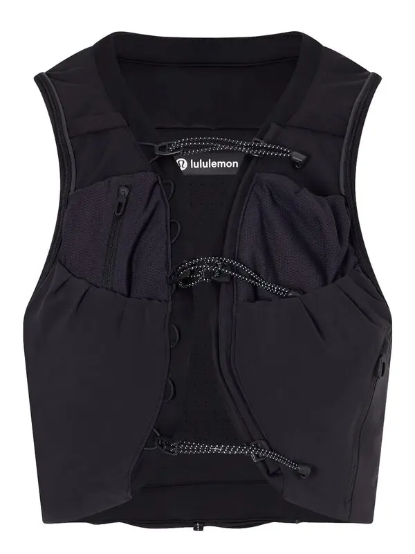 Lululemon Fast And Free Trail Shell And Mesh Running Vest - Black
