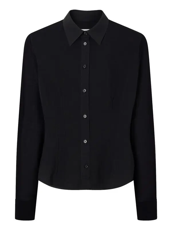 JIL SANDER Wool Shirt - Black